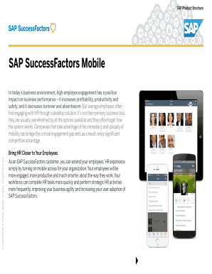 Fillable Online SAP SuccessFactors Mobile Fax Email Print - pdfFiller