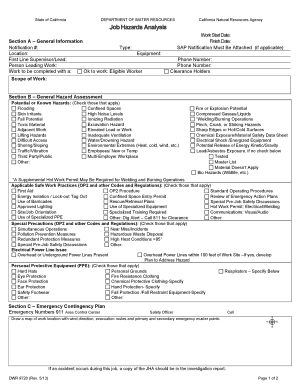 Fillable Online Job Hazards Analysis Fax Email Print - pdfFiller