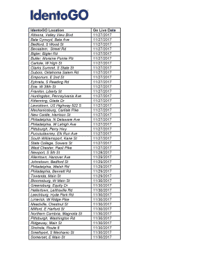 Fillable Online IdentoGO Location Fax Email Print - pdfFiller