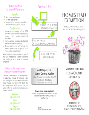 Fillable Online Homestead for Fax Email Print - pdfFiller