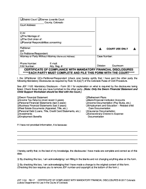 Fillable Online Modify Child Support - Colorado Judicial Branch Fax ...