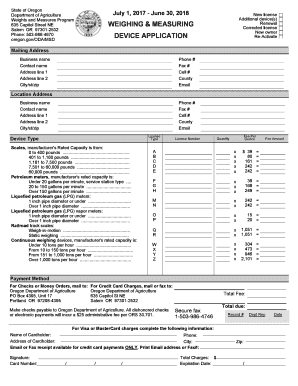 Fillable Online Weights and Measures Program Fax Email Print - pdfFiller