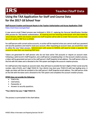 Fillable Online Using the TAA Application for Staff and Course Data Fax ...