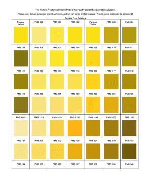 Fillable Online The Pantone Matching System (PMS) is the industry ...