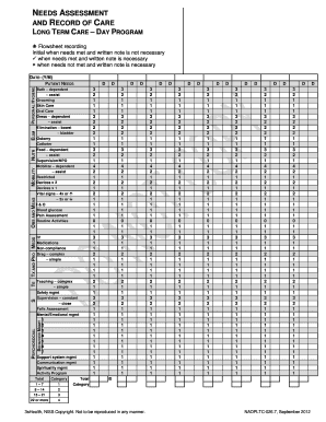Fillable Online AND RECORD OF CARE Fax Email Print - pdfFiller