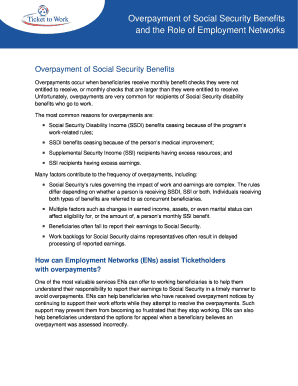 Fillable Online Overpayment of Social Security Benefits Fax Email Print ...