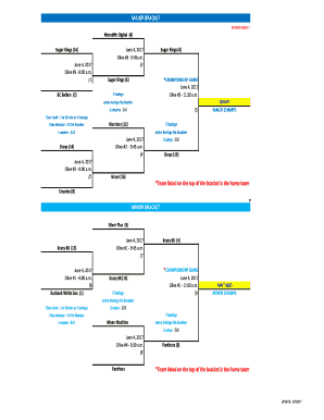 Fillable Online MAJOR BRACKET Fax Email Print - pdfFiller
