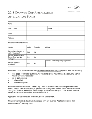 Fillable Online darwinturfclub org Please circle those that apply Fax ...