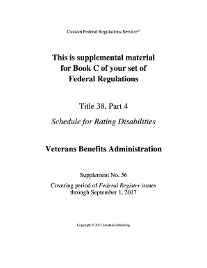 Fillable Online Schedule for Rating Disabilities Fax Email Print ...