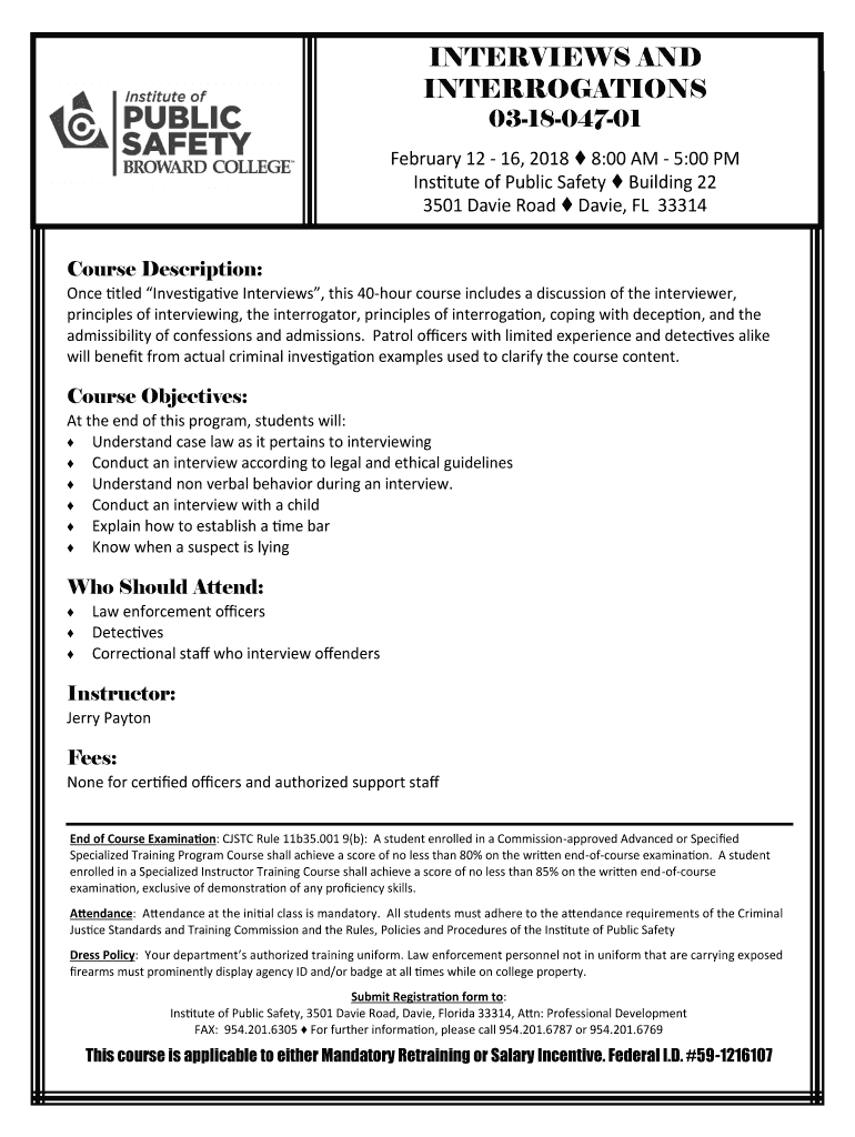 Fillable Online INTERVIEWS AND Fax Email Print - pdfFiller