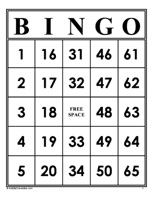 Fillable Online B I NGO Fax Email Print - pdfFiller