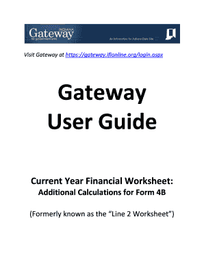 Fillable Online in complete a Current Year Financial Worksheet Fax ...