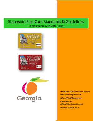 Fillable Online doas ga Statewide Fuel Card Standards & Guidelines Fax ...