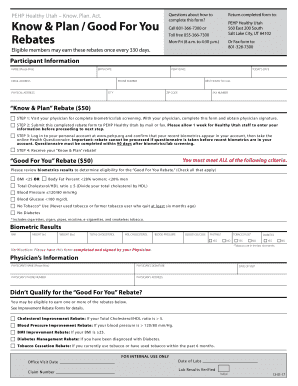 Fillable Online Know & Plan / Good For You Fax Email Print - pdfFiller