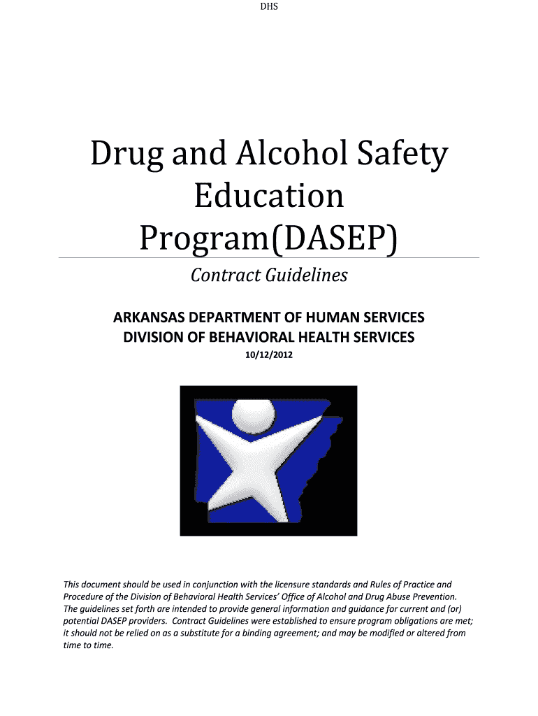 Fillable Online humanservices arkansas Drug and Alcohol Safety Education Program(DASEP ...