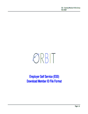 Fillable Online ESS Download Member ID File Format Fax Email Print ...