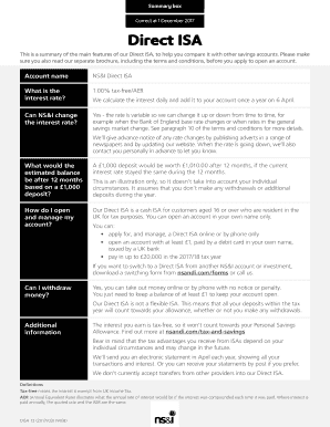 Fillable Online Direct ISA Fax Email Print - pdfFiller