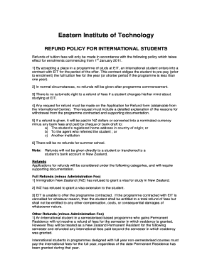 Fillable Online Eastern Institute of Technology Fax Email Print - pdfFiller