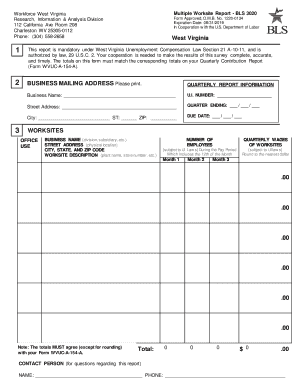 Fillable Online bls West Virginia - bls Fax Email Print - pdfFiller