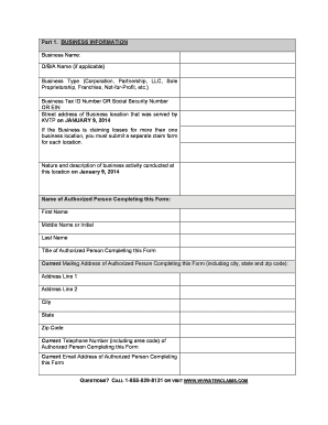 Fillable Online INDIVIDUAL REVIEW OPTION CLAIM FORM FOR BUSINESSES Fax ...