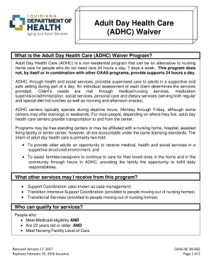 Fillable Online (ADHC) Waiver Fax Email Print - pdfFiller