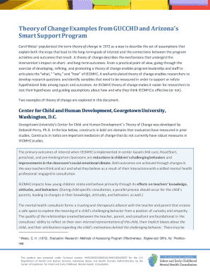 Fillable Online Theory of Change Examples from GUCCHD and Arizona's Fax ...