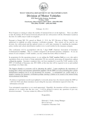 Fillable Online transportation wv DOH LETTERHEAD Fax Email Print ...