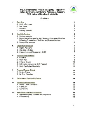 Fillable Online EPA Region 10 Indian Environmental General Assistance ...