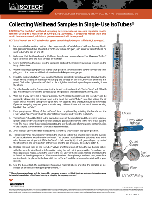 Isotubes - Fill Online, Printable, Fillable, Blank | pdfFiller