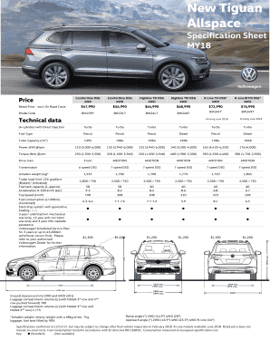 Tiguan 2020 Dimensions - Fill Online, Printable, Fillable, Blank | pdfFiller