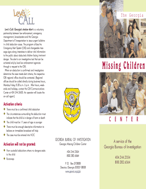 Fillable Online gbi georgia Missing Children Fax Email Print - pdfFiller