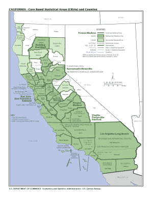 Fillable Online www2 census CALIFORNIA - Core Based Statistical Areas ...