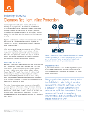 Fillable Online Technology Overview. Gigamon has developed a resilient ...