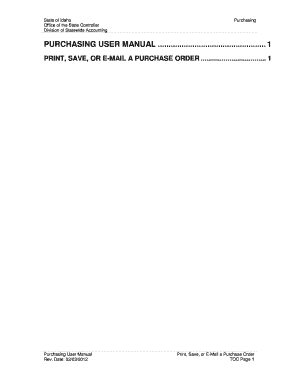 Fillable Online Purchasing - Print, Save, or E-Mail a Purchase Order ...
