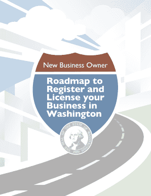Fillable Online dor wa Roadmap to Register and License your Business in ...