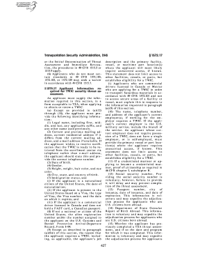 Fillable Online 49 CFR 1572.17 Fax Email Print - pdfFiller