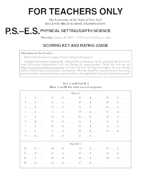 Fillable Online physical setting/earth science - Regents Examinations ...
