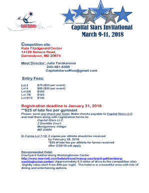 Fillable Online Capital Stars Invitational Fax Email Print - pdfFiller