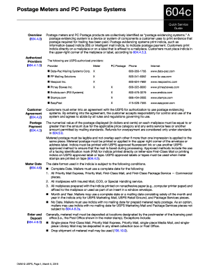 Fillable Online pe usps Postage Meters and PC Postage Systems Fax Email ...