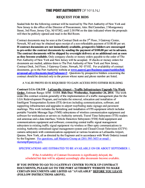 Fillable Online REQUEST FOR BIDS Fax Email Print - pdfFiller