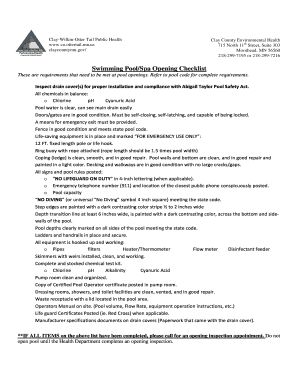 71+ Free Editable Opening Checklist Templates in MS Word [DOC] | pdfFiller