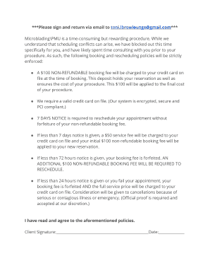 Fillable Online ***Please sign and return via email to toni Fax Email ...