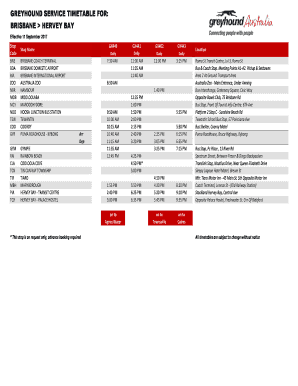 Greyhound Bus Routes And Timetables - Fill Online, Printable, Fillable ...
