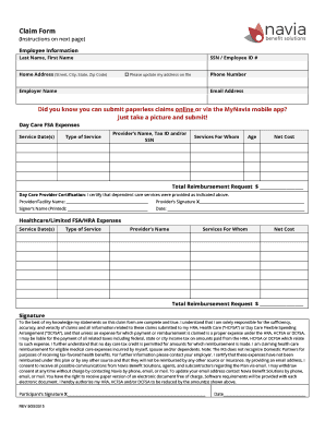 Fillable Online Claim Form Fax Email Print - pdfFiller
