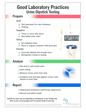 Fillable Online wwwn cdc Urine Dipstick Testing Fax Email Print - pdfFiller