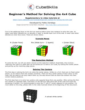 4x4 Beginners Method - Fill Online, Printable, Fillable, Blank | pdfFiller