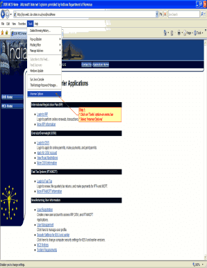 Fillable Online Step 1: * Click on 'Tools' option on menu bar * Select ...