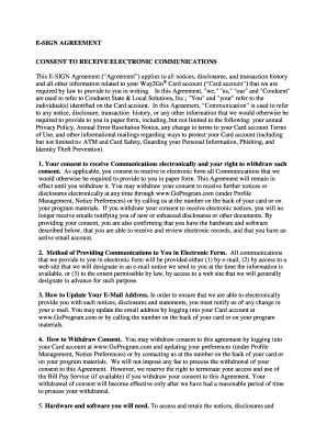 Fillable Online CONSENT TO USE ELECTRONIC RECORDS Fax Email Print ...