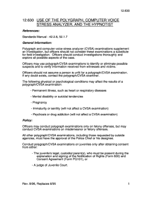 Fillable Online 12.630 use of the polygraph, computer voice stress ...
