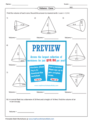 Fillable Online Surface Area Worksheets - Math Worksheets 4 Kids Fax ...
